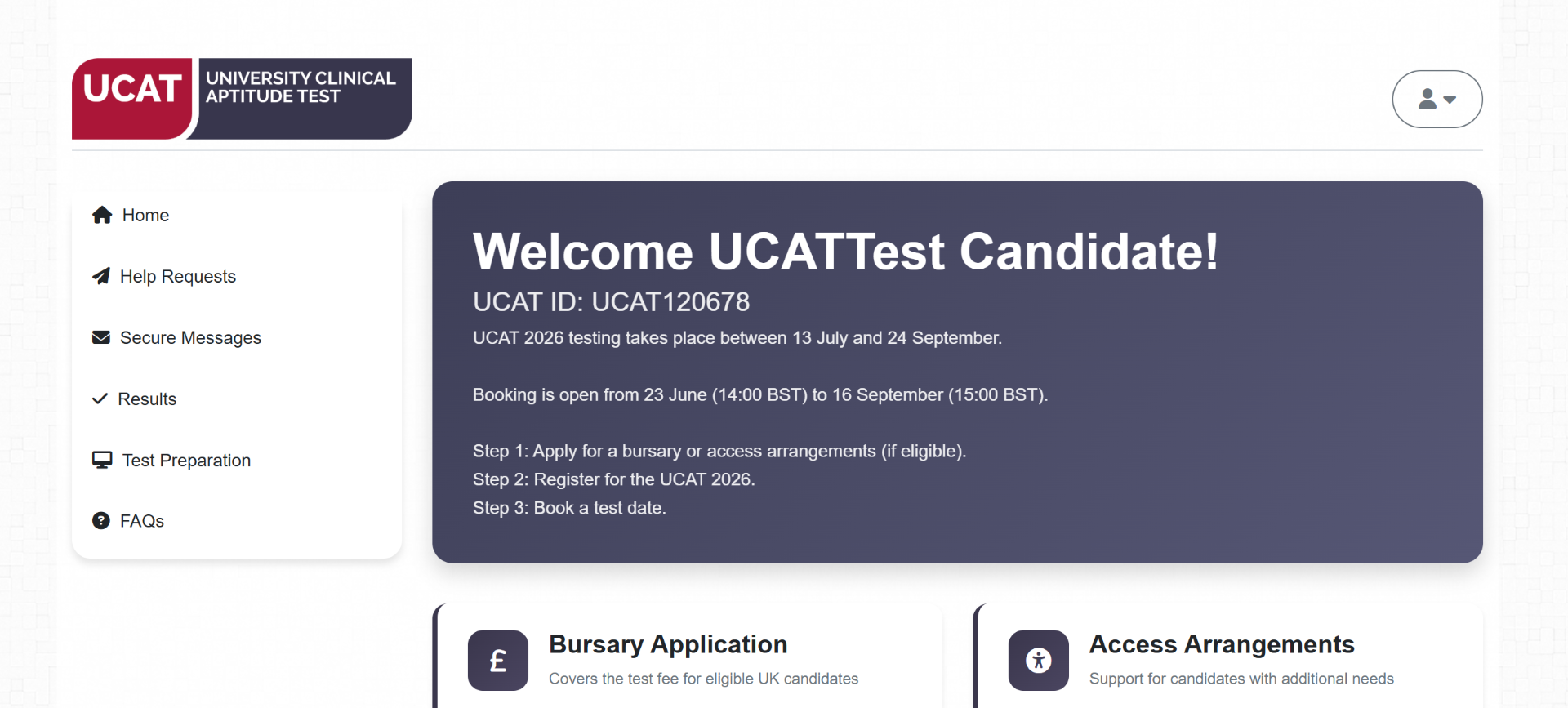Booking your Test | UCAT Consortium